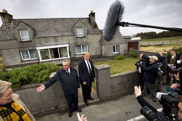 Donald Trump pays visit to ancestral home