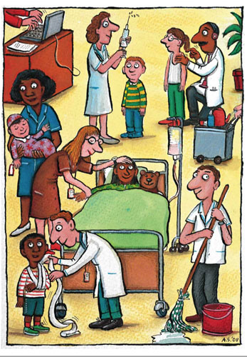 Cartoons to celebrate the NHS at 60