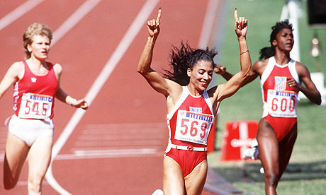 The American sprinter Florence Griffith Joyner went from bank clerk ...
