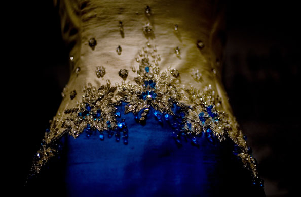 The Queen's dresses go on display at Buckingham Palace