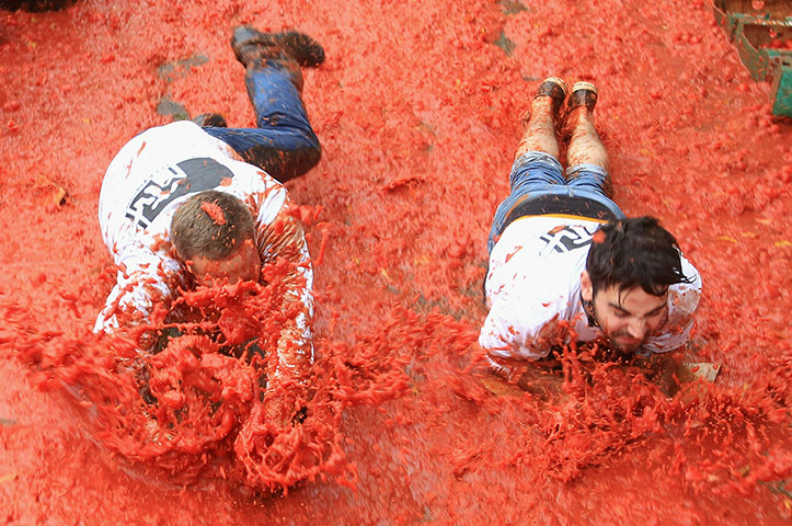 Tomato fight in London