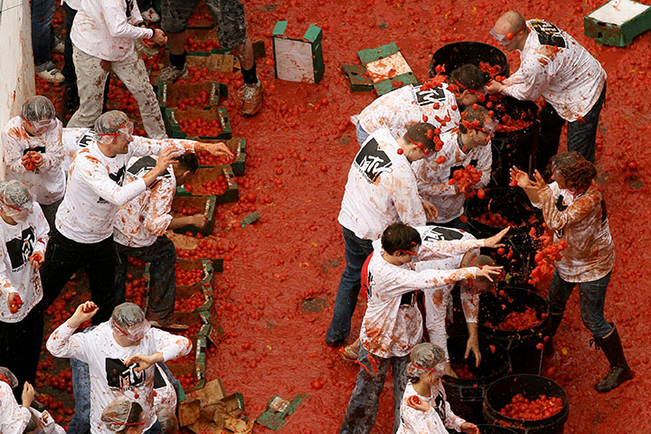 Tomato fight in London