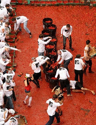 Tomato fight in London