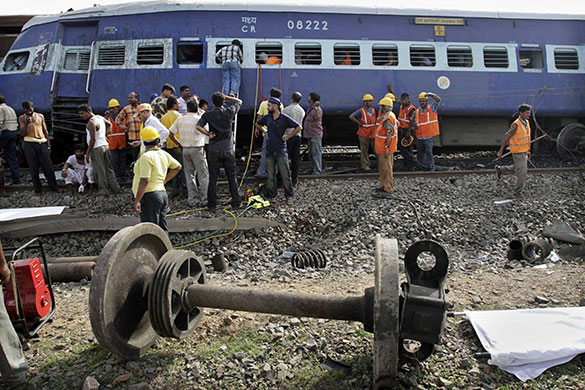 Aftermath of Indian train attack