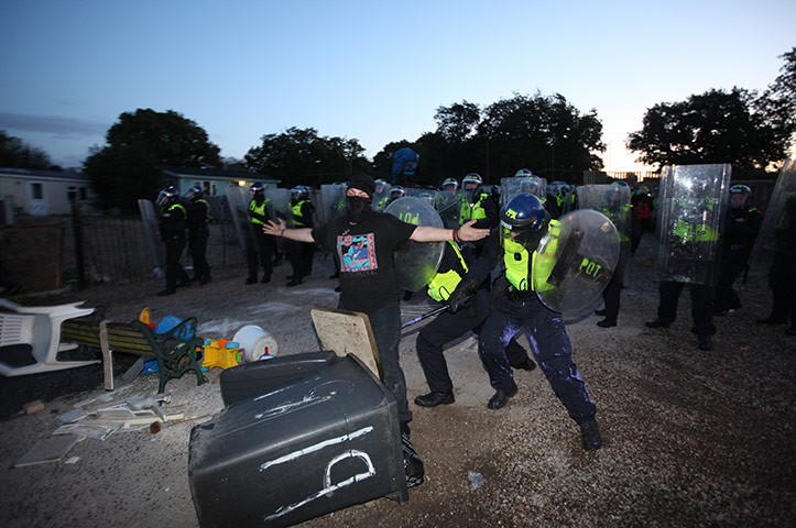 Dale Farm evictions - in pictures