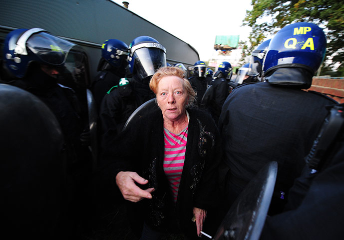 Dale Farm evictions - in pictures
