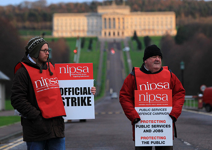 Public sector strikes - in pictures