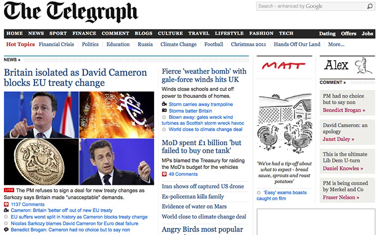 Eurozone deal: news website front pages - in pictures