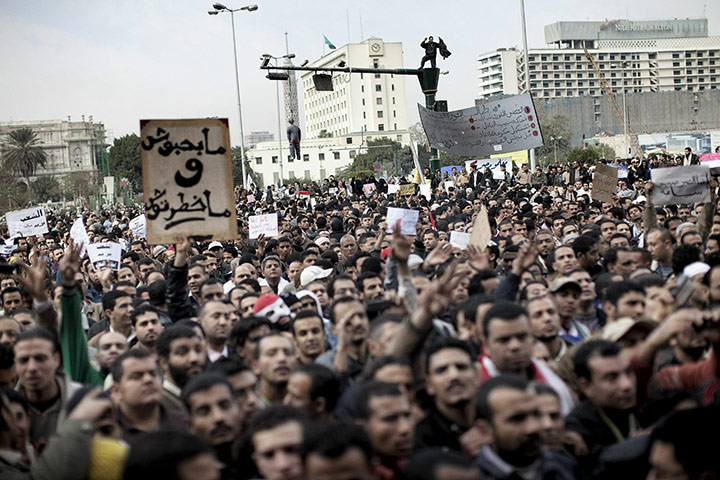 Protesters throng streets of Cairo - in pictures