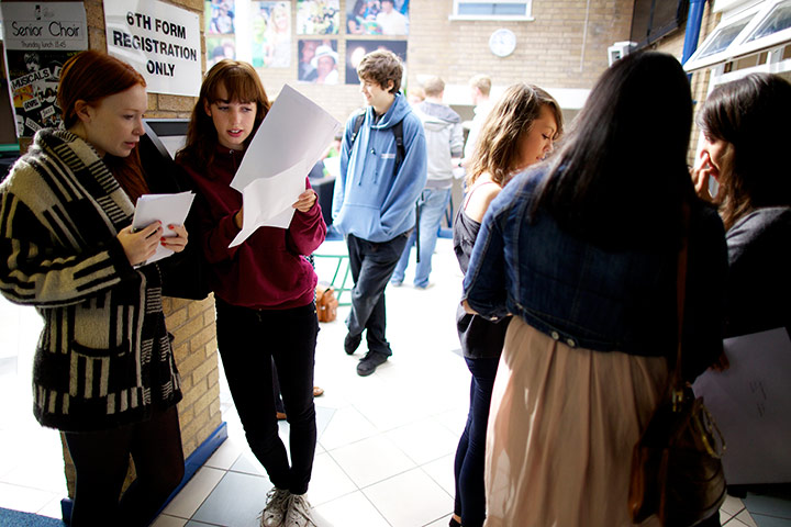 A-level results – in pictures