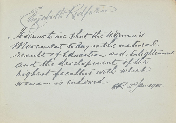 A Suffragette autograph album - in pictures