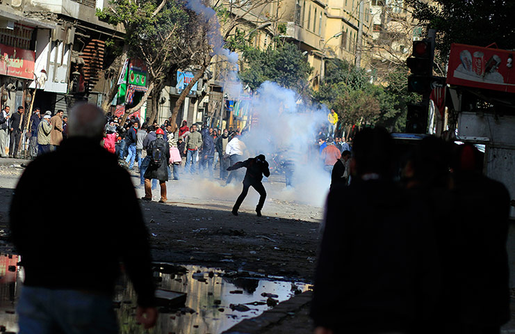 Cairo protests after Egyptian football deaths – in…