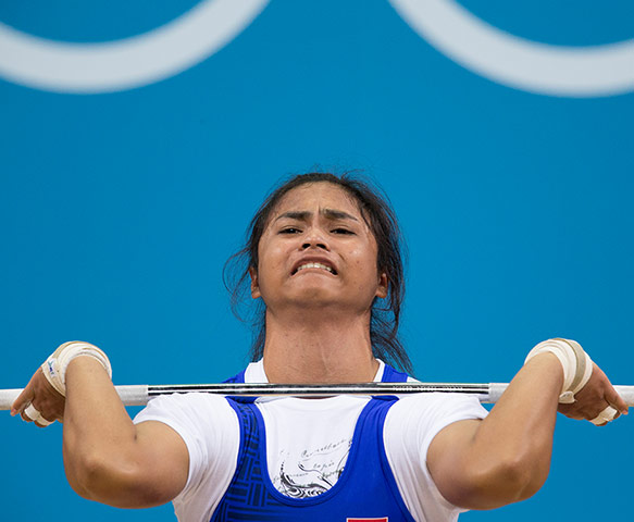 London 2012: The faces of the women's 58kg clean and…