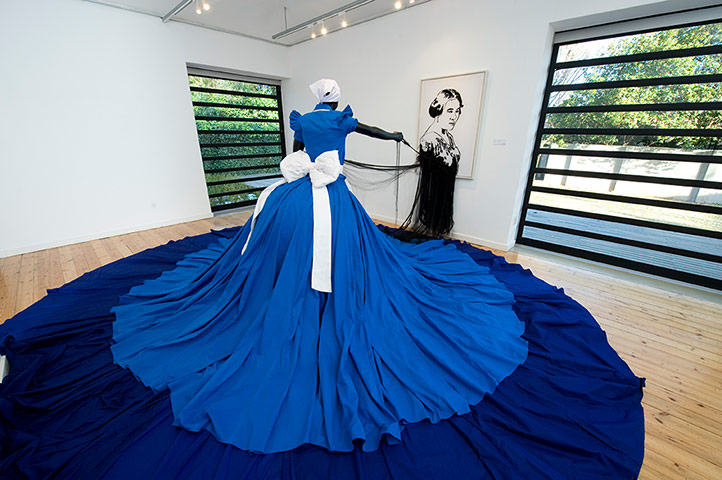 The work of South African artist Mary Sibande – in…