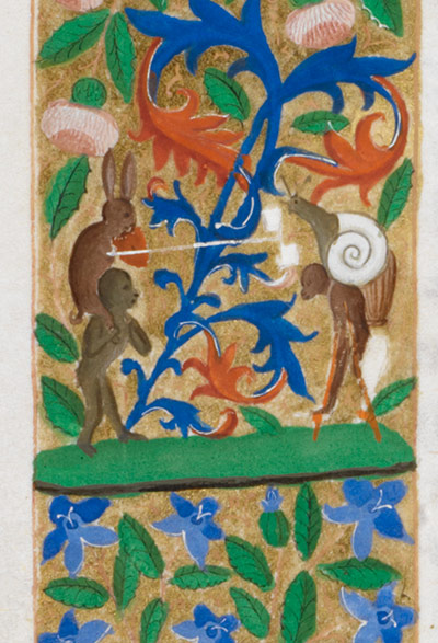 Knight v snail - in pictures