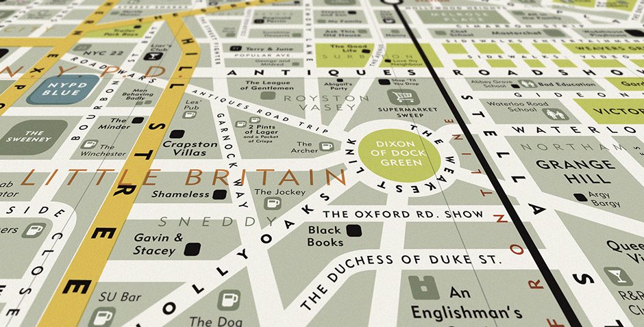 Classic TV show maps - in pictures | Television & radio | theguardian.com
