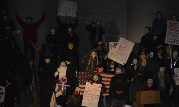 Anonymous's Million Mask March around the world - in…