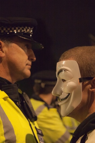 Anonymous's Million Mask March around the world - in…