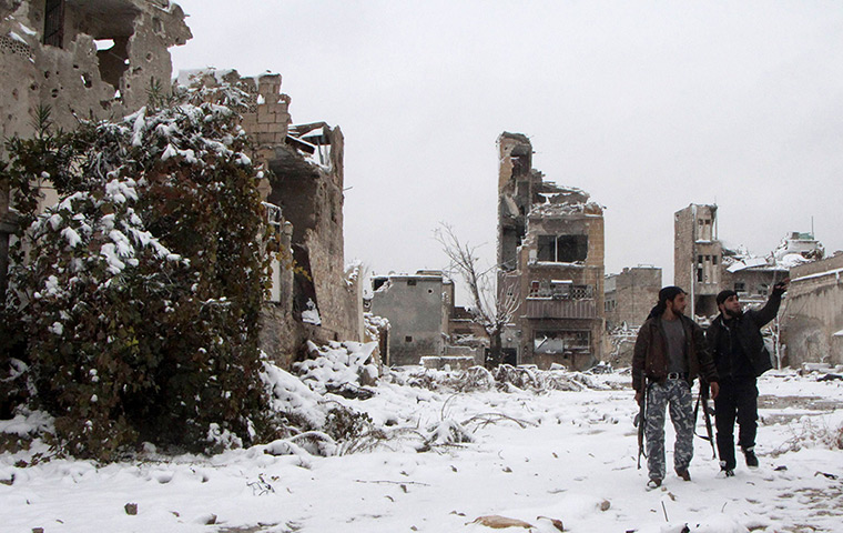 Winter storm hits Syria and Lebanon - in pictures