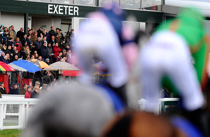Racing at Exeter – in pictures