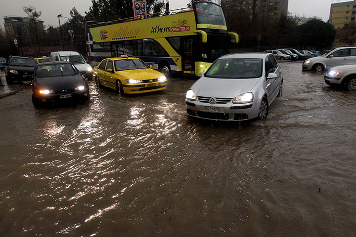 Flooding in Athens – in pictures