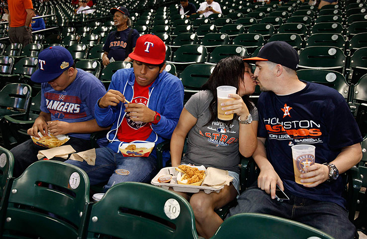 MLB opening night: Houston Astros v Texas Rangers – in…