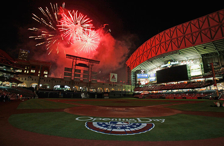 MLB opening night: Houston Astros v Texas Rangers – in…