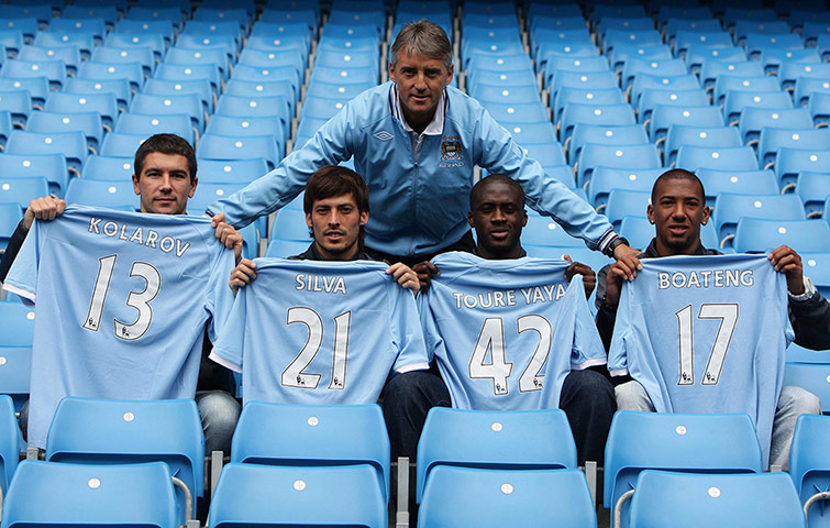Roberto Mancini's career at Manchester City - in…