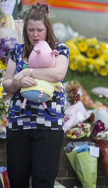 Lee Rigby's family visit Woolwich – in pictures