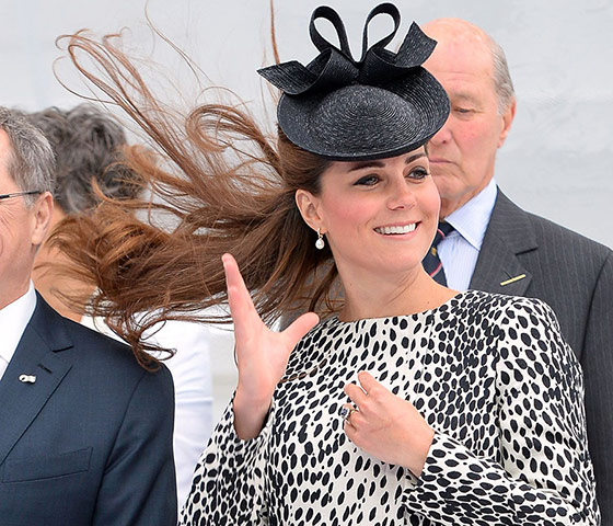 Kate names a new cruise liner: in pictures