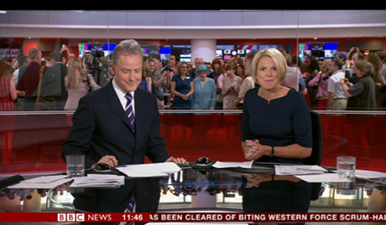 The Queen visits BBC Broadcasting House - in pictures