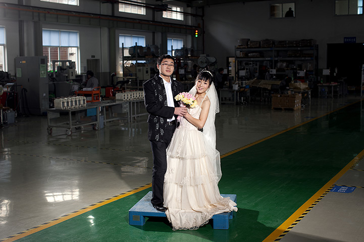 Love on the assembly line - in pictures
