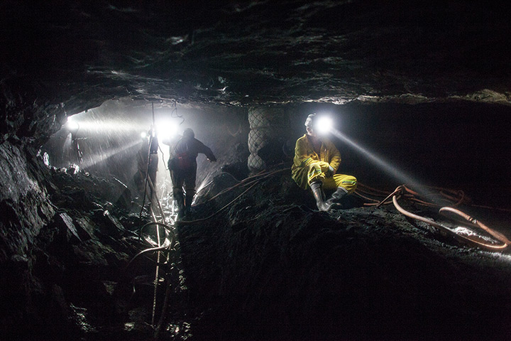 Marikana miners toil long and hard, 1,000 metres…