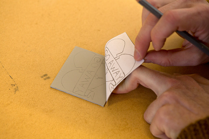 Project: how to make a linocut card - in pictures