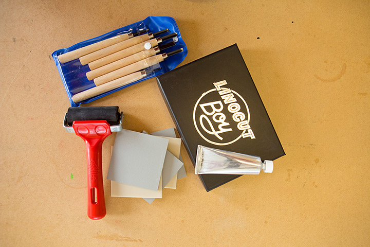 Project: how to make a linocut card - in pictures