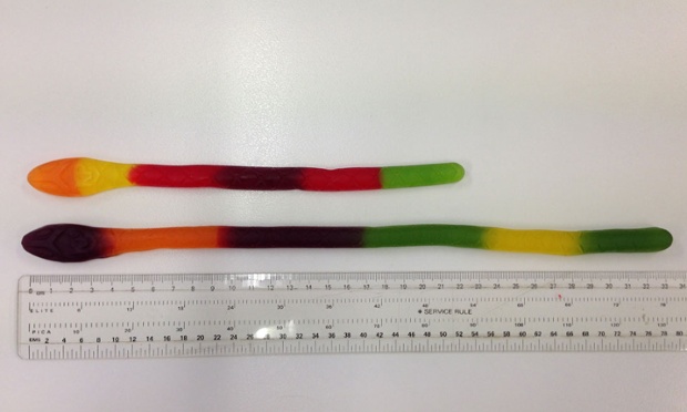 Killer Python Downsize How The New And Old Lollies Measure Up News