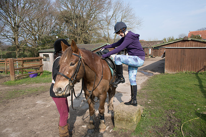 Zoe Williams goes horse riding - in pictures