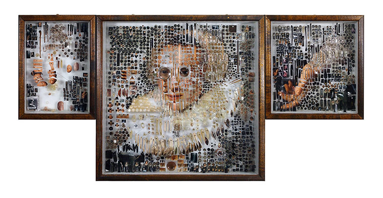 The intricately constructed portraits of Michael Mapes…