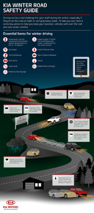 Top tips for safer driving in winter - infographic