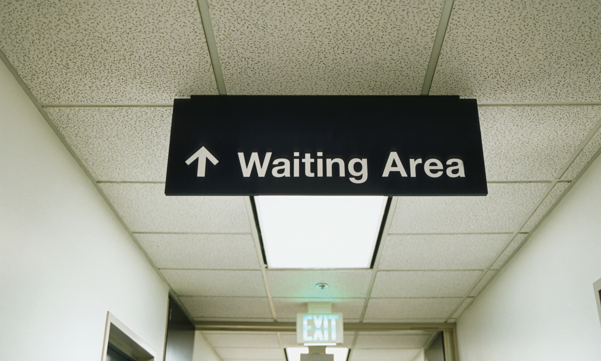 Student Waiting Area Sign