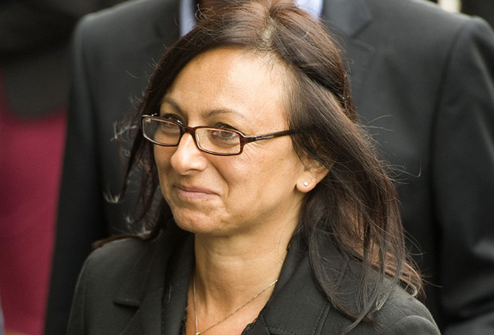 Rebekah Brooks, Andy Coulson and others arrive at…