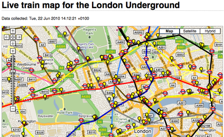 bluishorange: Live map of London Underground trains